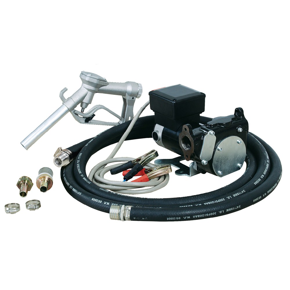 12V HIGH FLOW FUEL PUMP KIT WITH MANUAL NOZZLE- - Macnaught