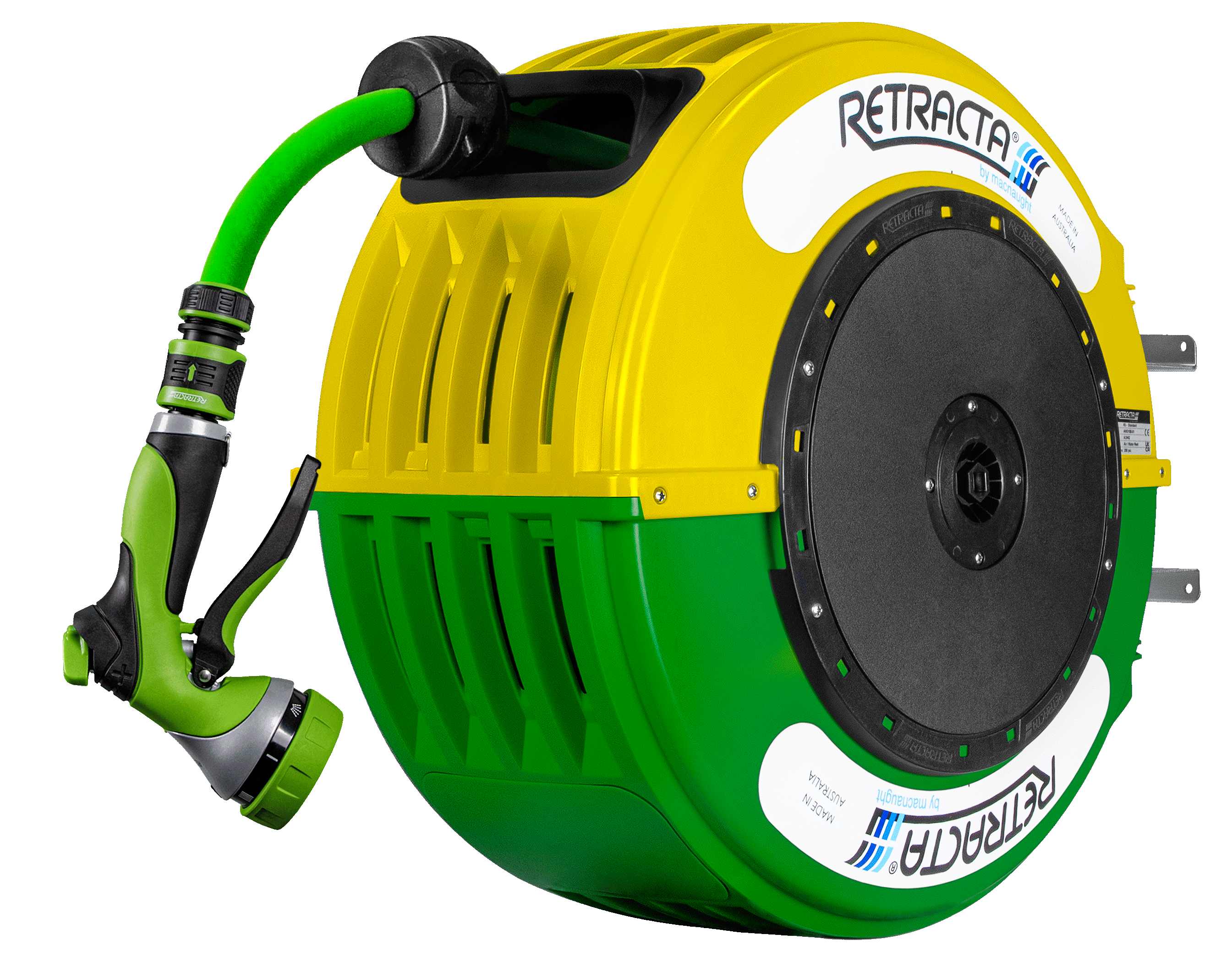 RET R3 25M X 1/2" GARDEN GREEN-YELLOW CASE | R3-SERIES HOSE REELS ...